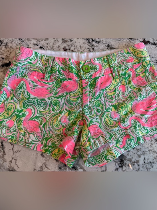 Lilly Pulitzer | Shorts | Lilly Pulitzer Walsh Shorts Flamingo Print ...